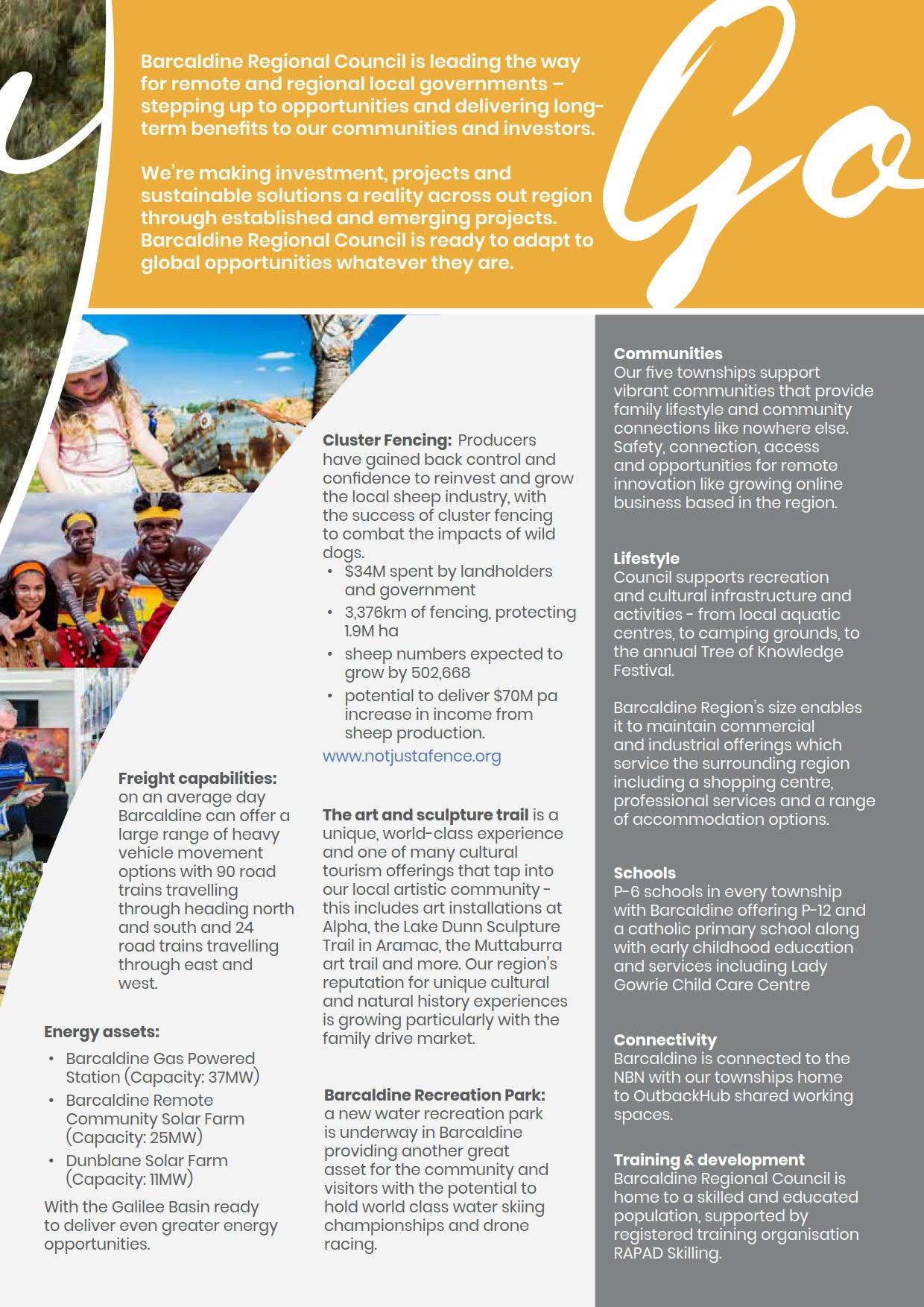 Investment prospectus | Barcaldine Regional Council